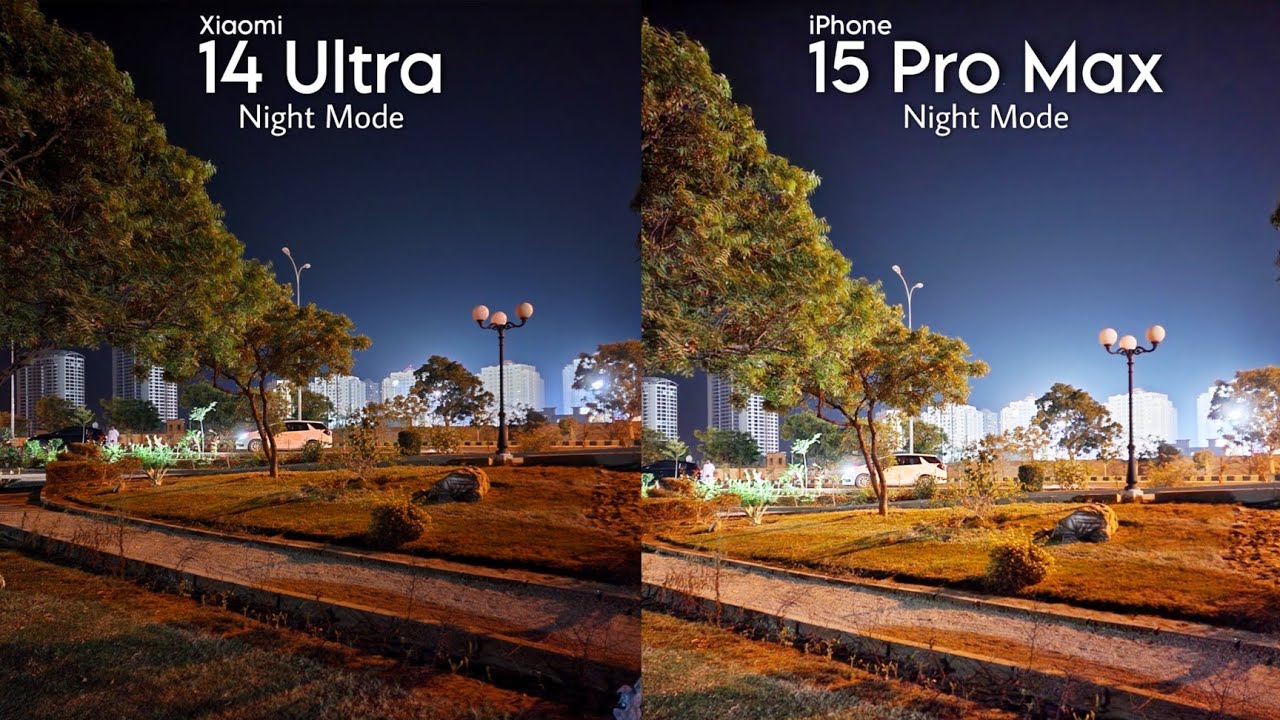 Xiaomi 14 Ultra vs iPhone 15 Pro Max Night Mode Camera Comparison - YouTube