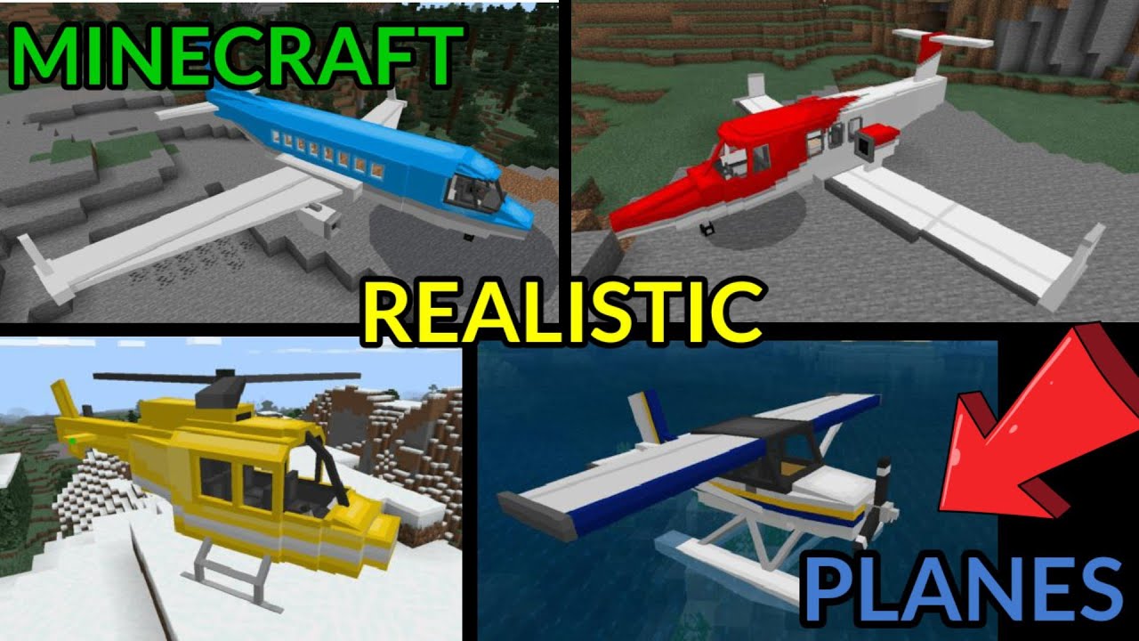 REALISTIC PLANE MOD IN MINECRAFT - YouTube