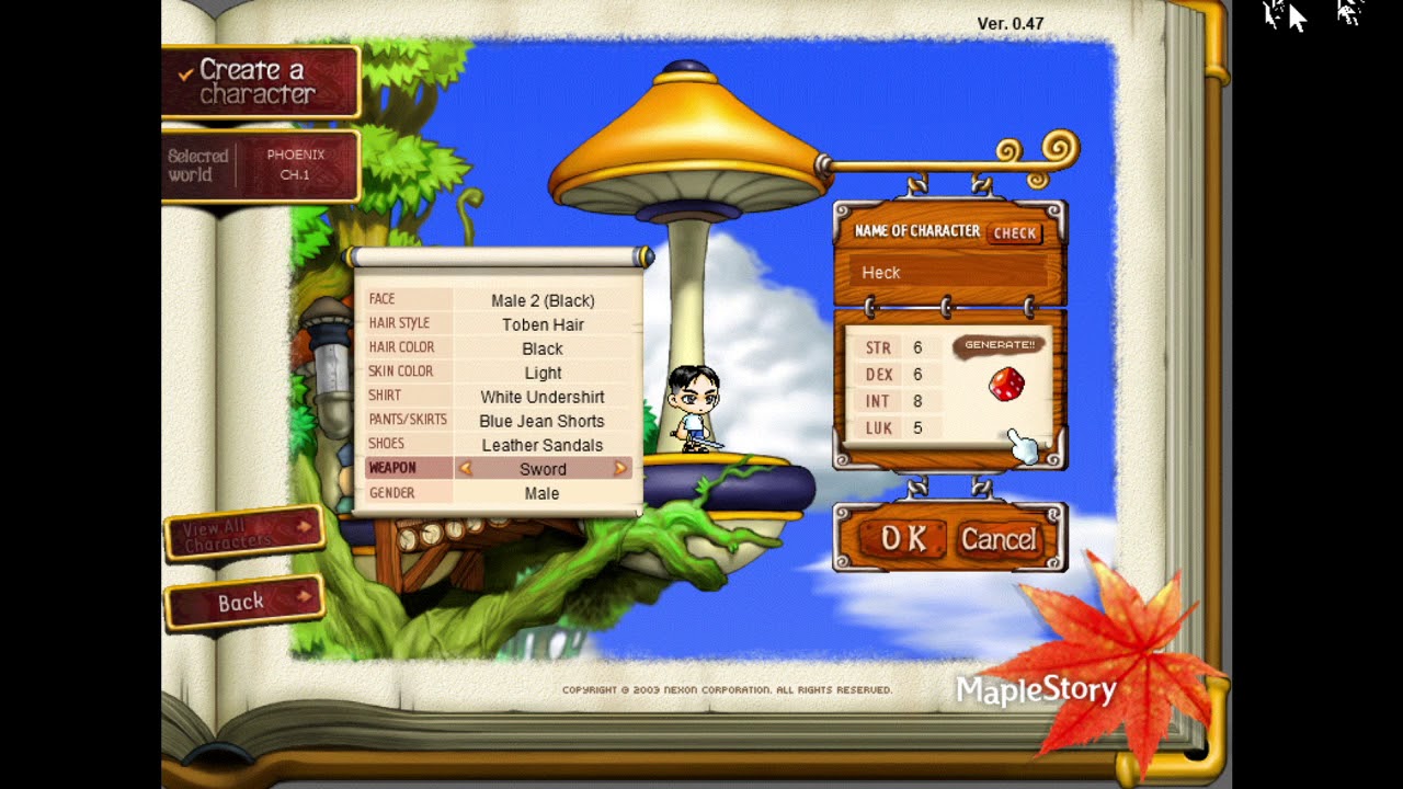 Phoenix MapleStory Playthrough (No Commentary) | Making a Sin | Part 1 ...