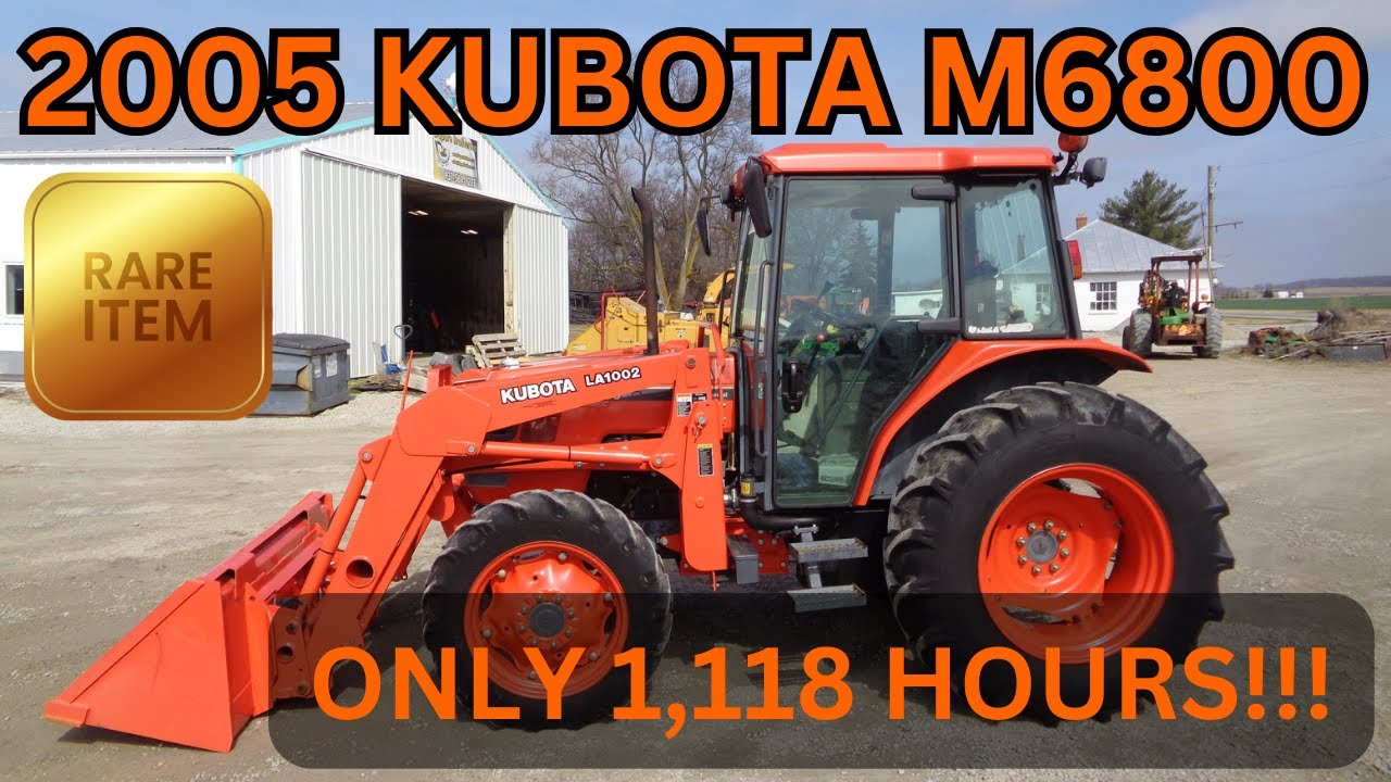 2005 Kubota M6800 Tractor Walk Around & Operational Video $38,900 - YouTube