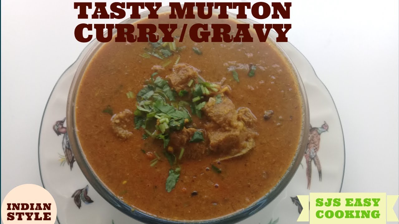 Simple Mutton Curry | Healthy Mutton Gravy with less oil | Tasty Mutton ...
