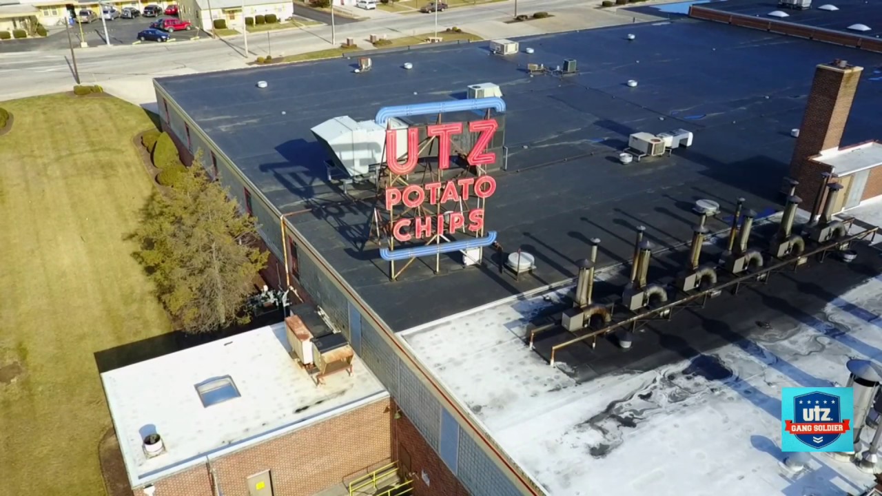 Aerial View of Utz Quality Foods Hanover PA from DJI Mavic Drone! - YouTube