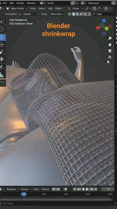#Blender 3d shrinkwrap modifier tutorial - YouTube