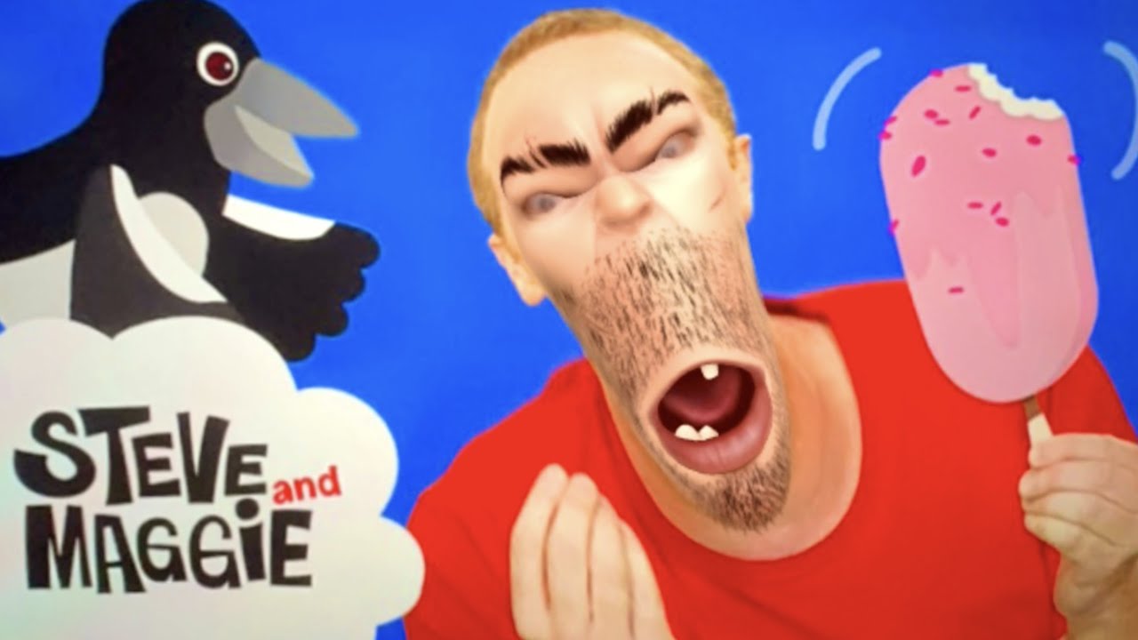 steve and Maggie with new Face | Ice cream and healthy food with funny ...