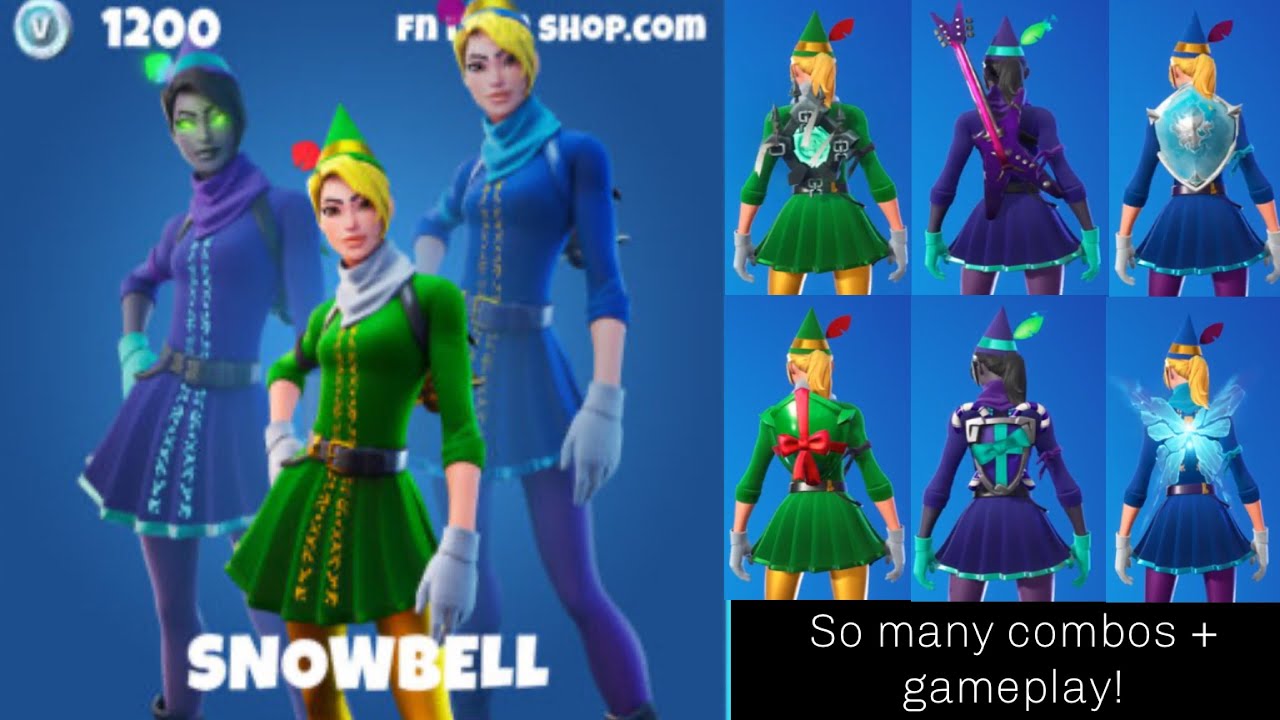 Snowbell Combos and Gameplay (All Edit Styles) - Fortnite - YouTube