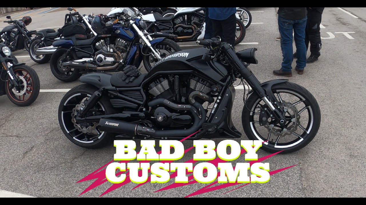 Harley Davidson BAD BOY CUSTOMS! part 3 of Lake District. UK V-RODDERS ...