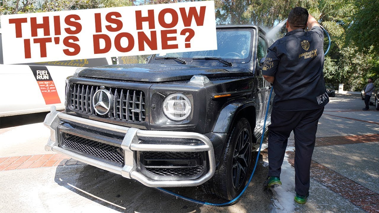 HOW TO WASH A MERCEDES G63 (BRAND NEW) - YouTube