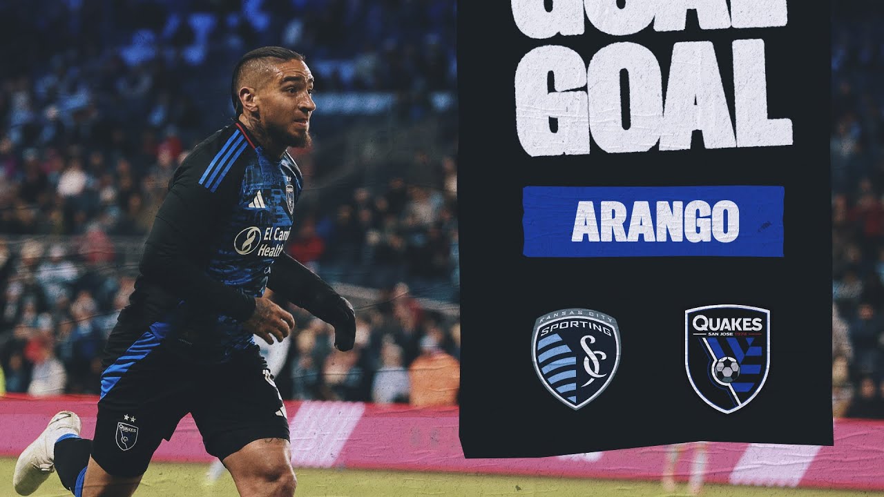 GOAL: Chicho Arango scores his first Quakes goal vs. SKC - YouTube