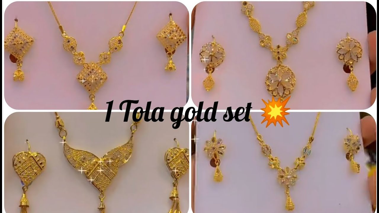 1 Tola Gold Set , Mala Set and Neklace , Beautiful And Very Less Price ...