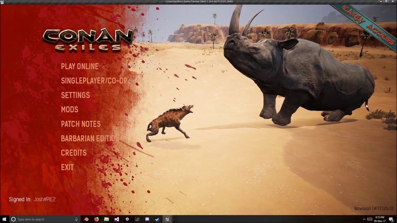 Conan Exiles - Menu POC - YouTube