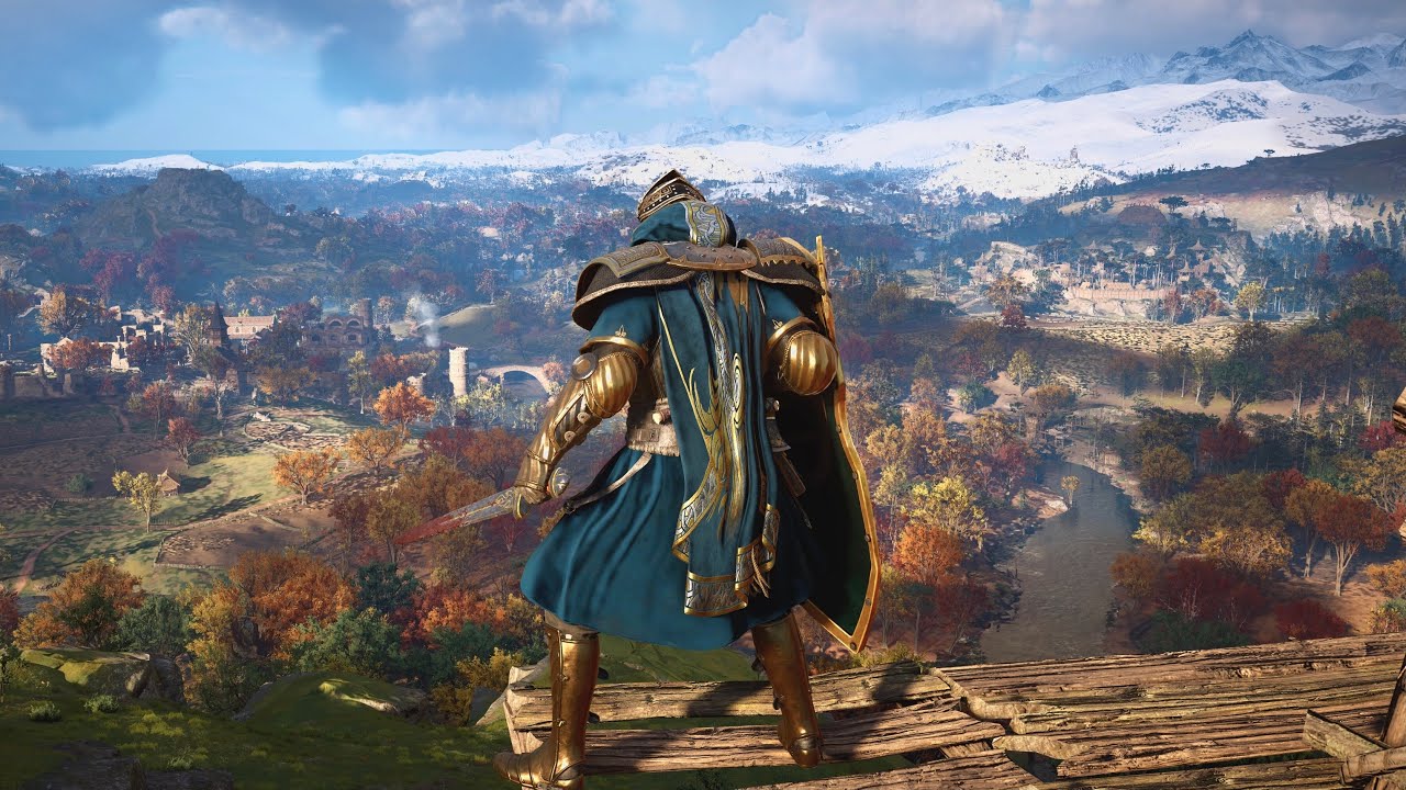 AC Valhalla - Knight Armor Free Roam - 60 FPS PC Gameplay - YouTube