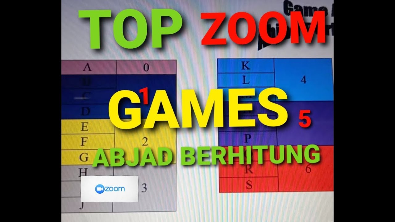 TOP 1 ZOOM GAMES : ABJAD BERHITUNG - YouTube