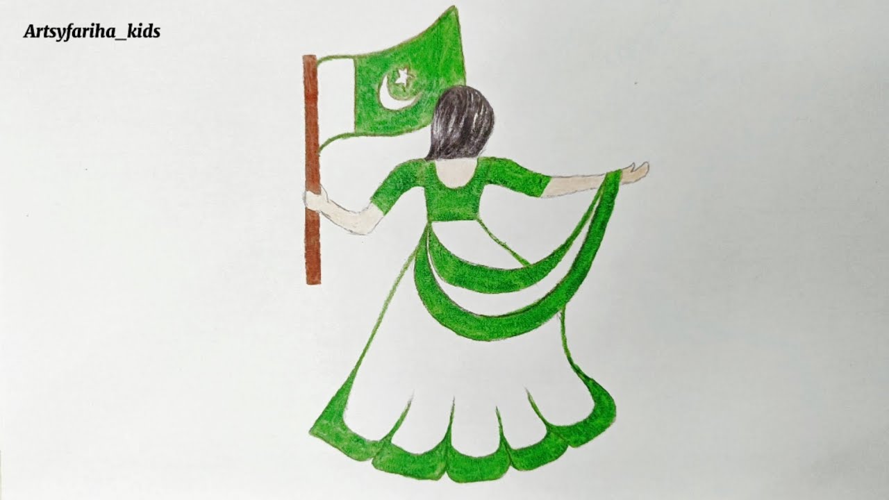 How to Draw 14 August Drawing | 14 August Drawing || Artsyfariha - YouTube