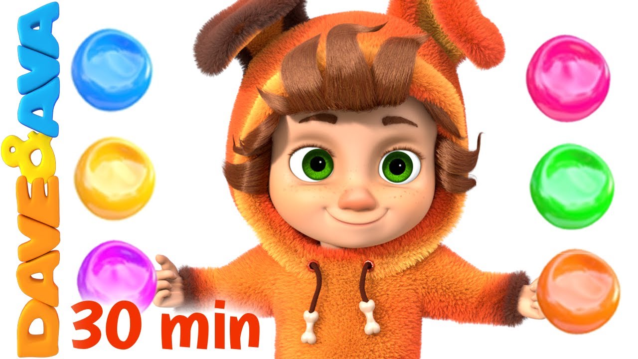🍭 Colors Song and More Kids Songs | Nursery Rhymes by Dave and Ava 🍭 ...