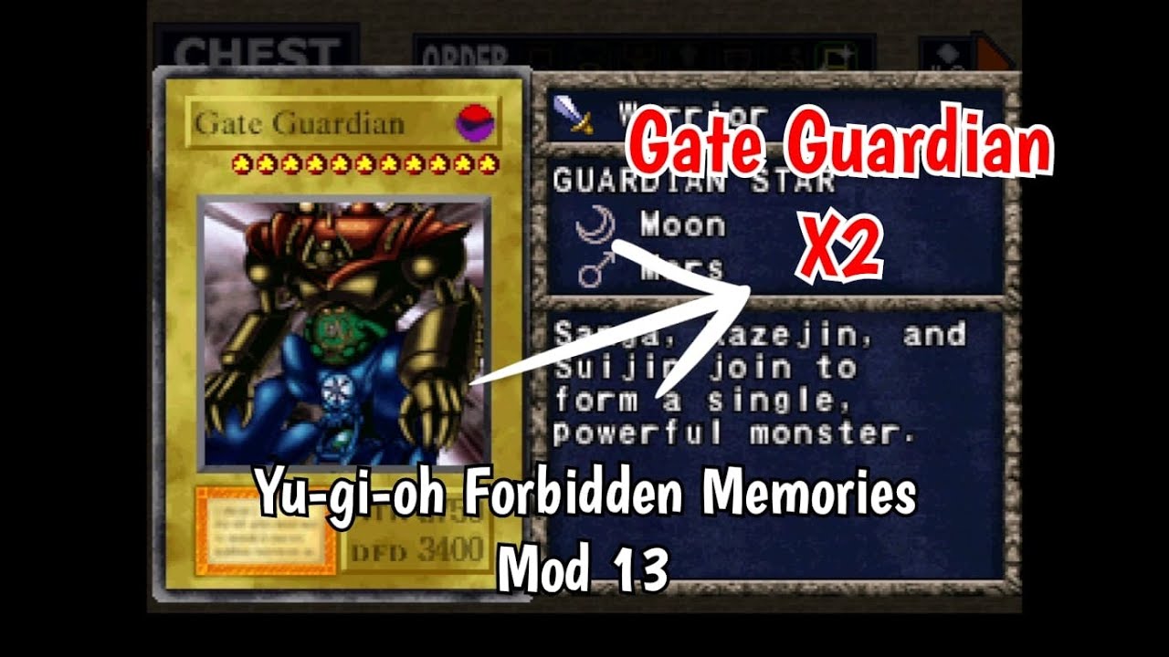 Gate Guardian, Great Month, Crab Turtle, MOD 13 Yu-gi-oh Forbidden ...