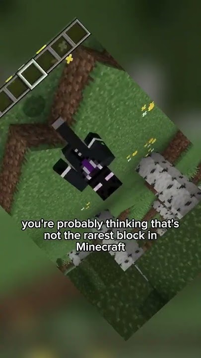 What’s the rarest block in Minecraft? #minecraft - YouTube