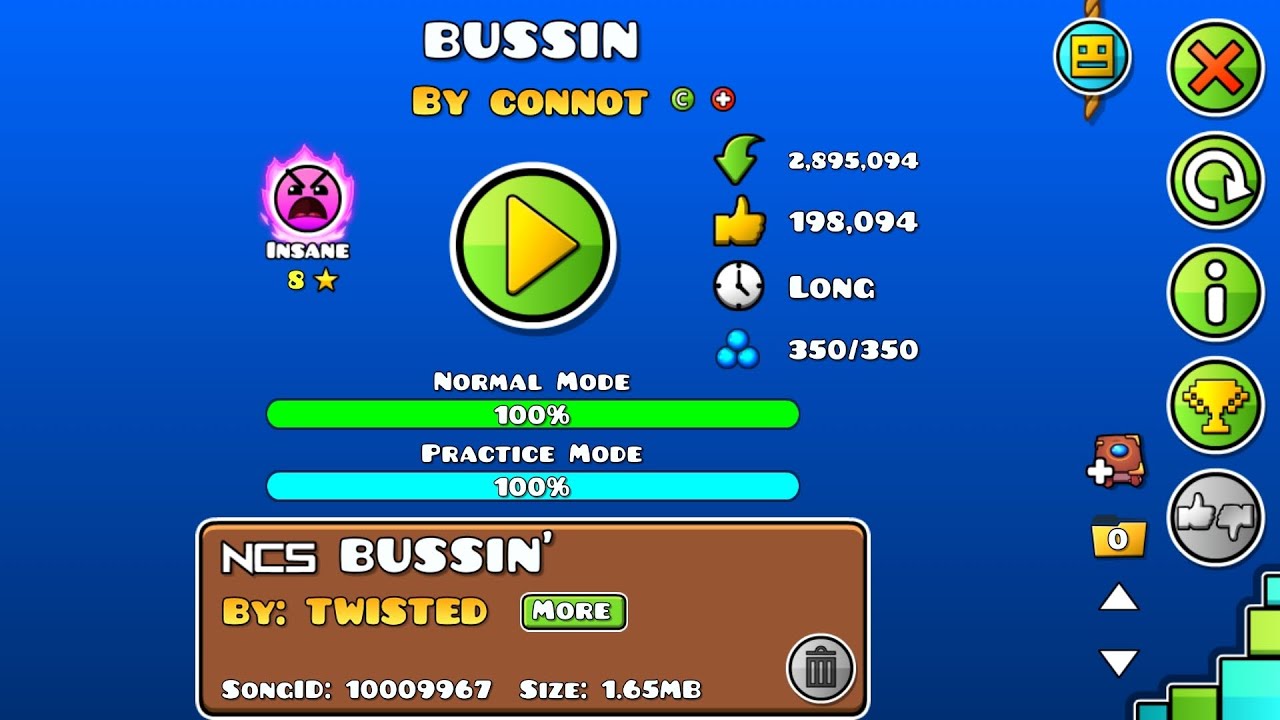 Geometry Dash | Bussin | By connot - YouTube