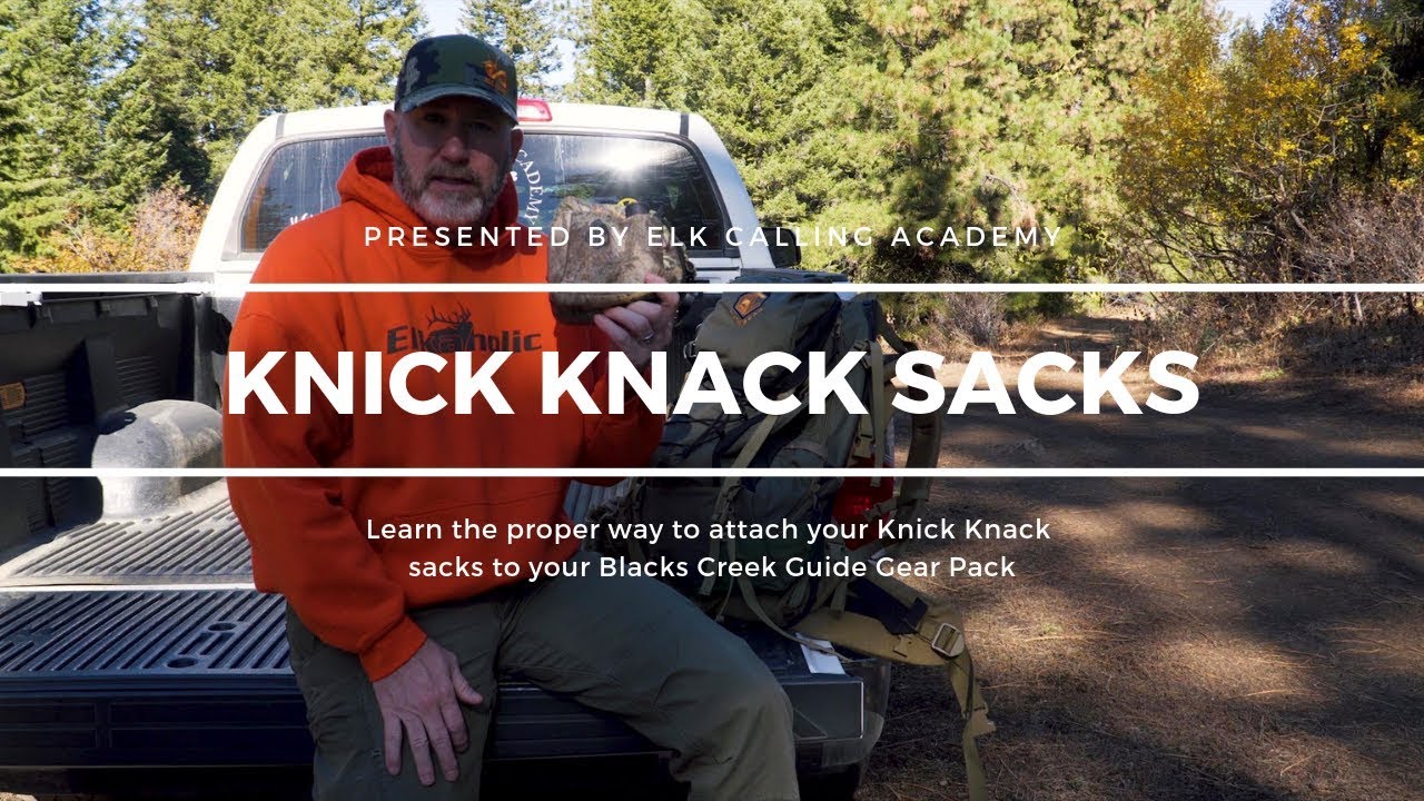 How to Attach Knick Knack Sacks to your Bow Hunting Pack - YouTube