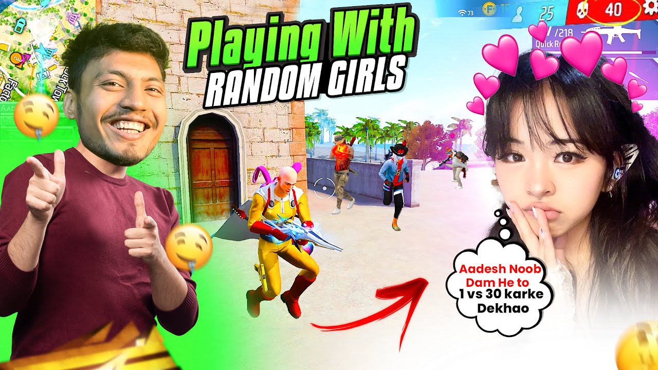 Playing with Random Girls || Girls Call Me Hacker 😅 Saitama Overpower ...