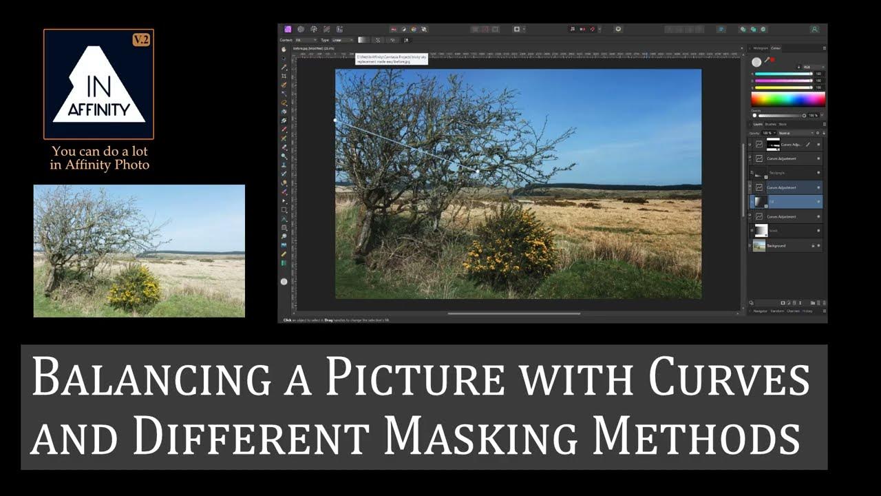 Balancing a Picture with Curves and Different Masking Methods - YouTube
