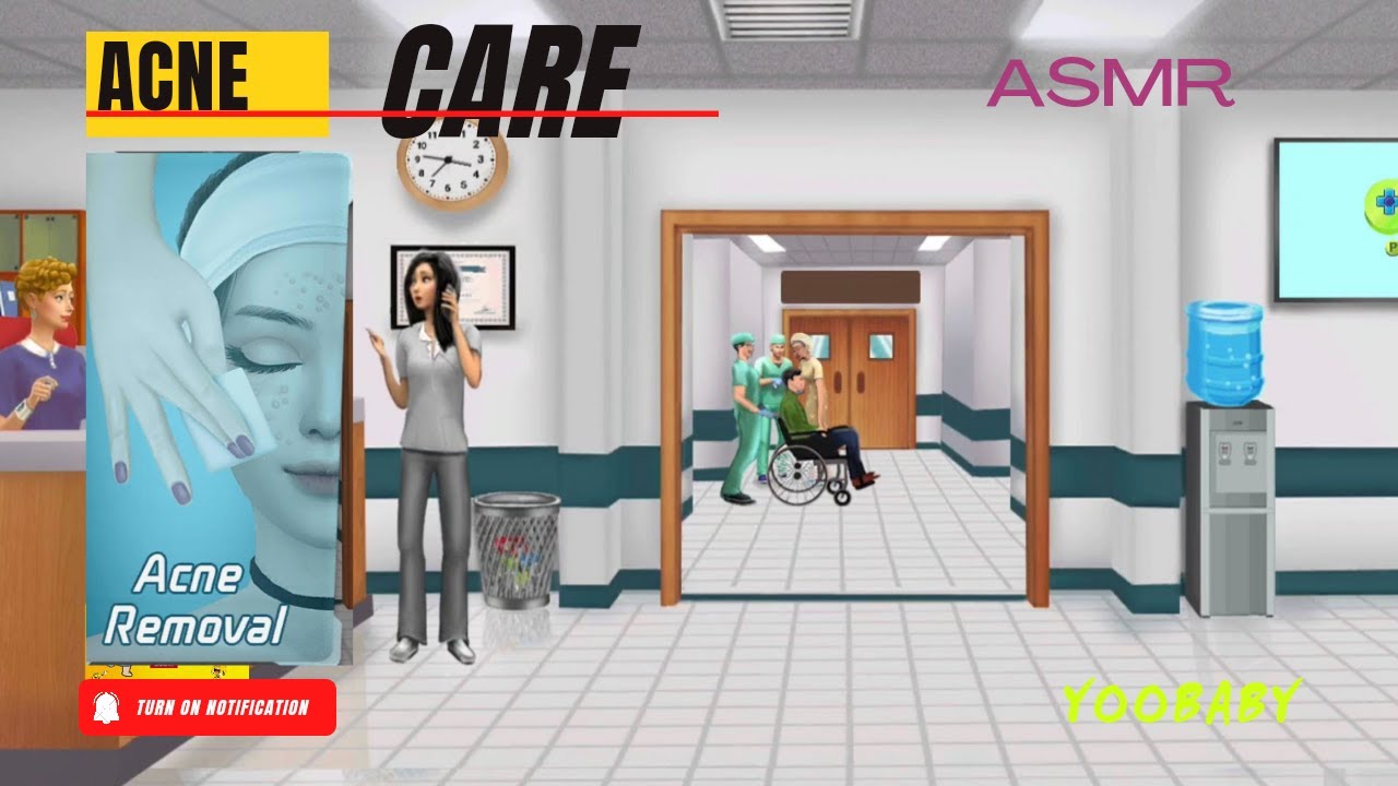 ASMR Acne treatment doctor animation video - YouTube