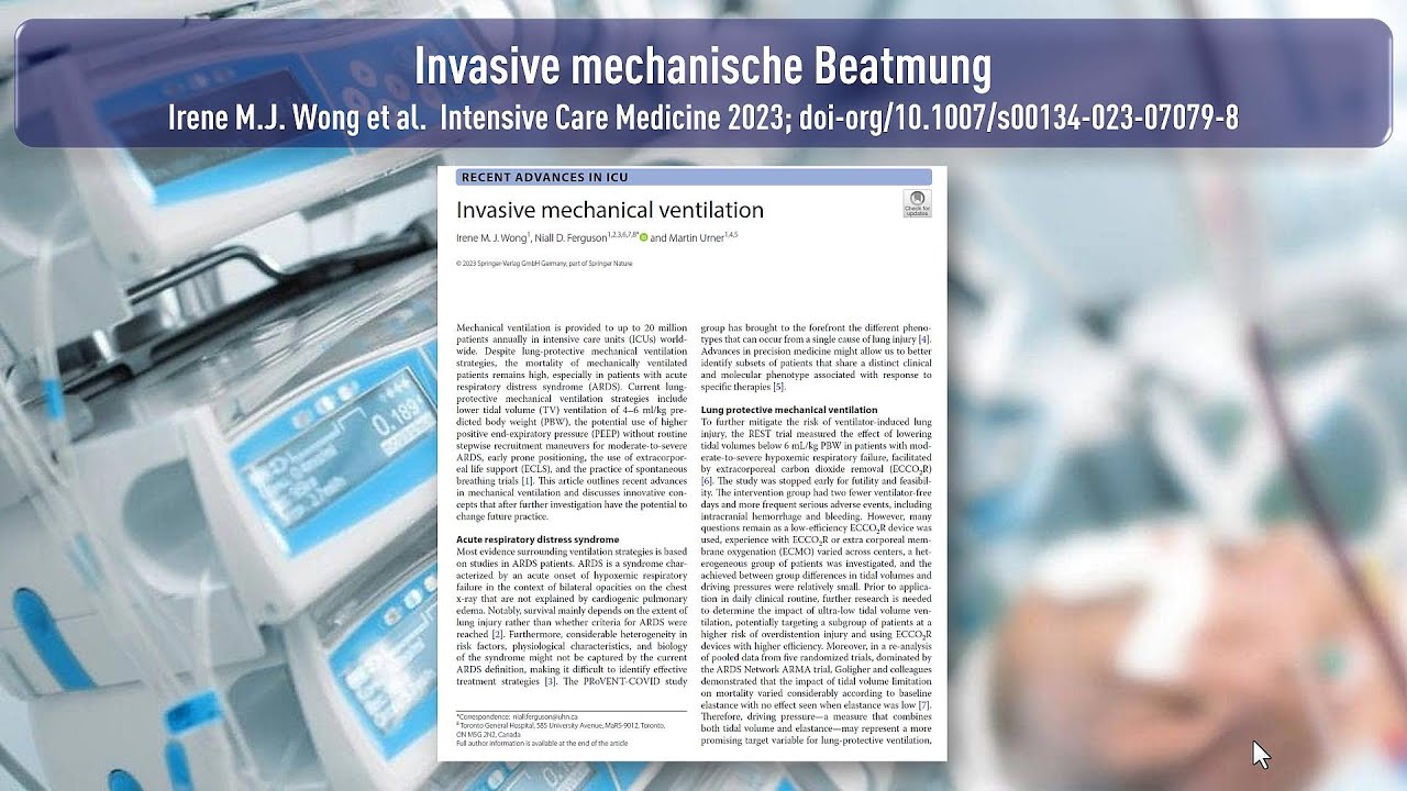 Invasive mechanische Beatmung - YouTube