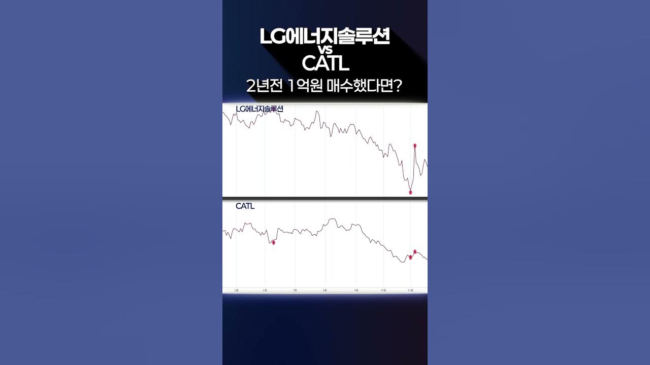 LG에너지솔루션 vs CATL , 2년 수익률 승자는? / 머니차트 #shorts - YouTube