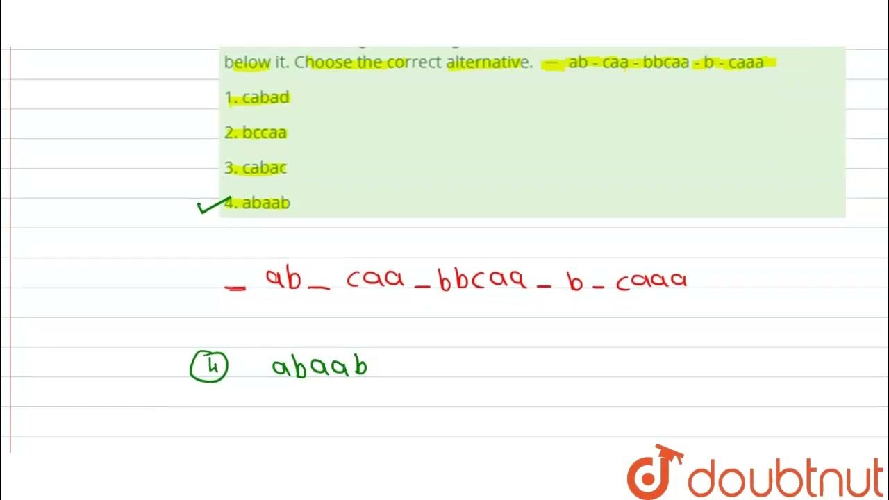 In each of the following letter series, some which are given in that order of the letters are mi ...