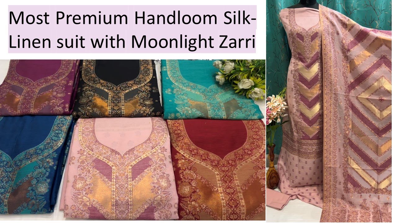 26-Apr-25 | Silk Weaving Jamawar Suits | Summer Handloom | WhatsApp for ...