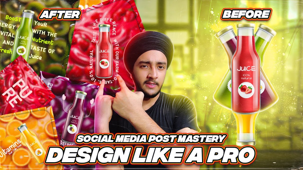 Social Media Post Tutorial | Design Like a Pro - YouTube