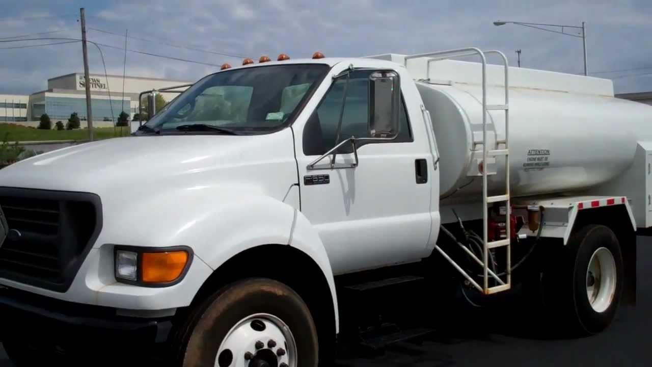 Fuel Truck 2003 Ford F650 with 1200X2 Tank Stock #031973 - YouTube