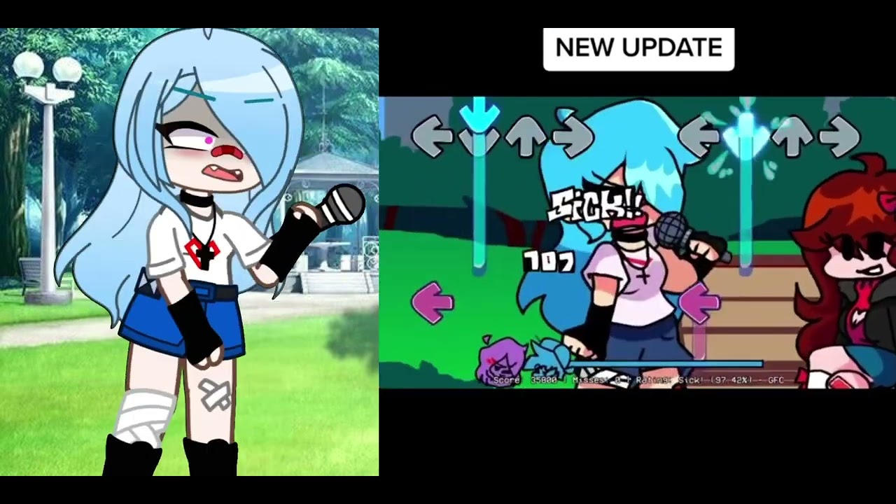 Buffer song|VS NuSky|fnf|Gacha Club | - YouTube