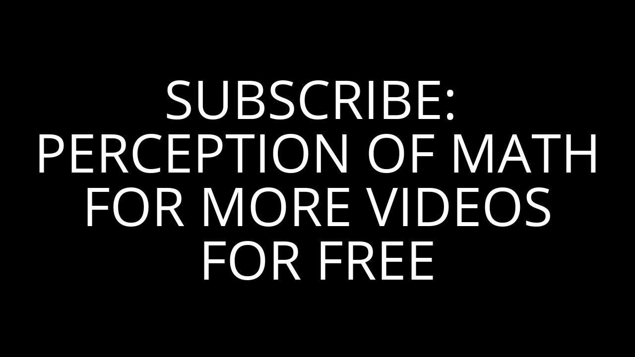 PERCEPTION OF MATH - YouTube