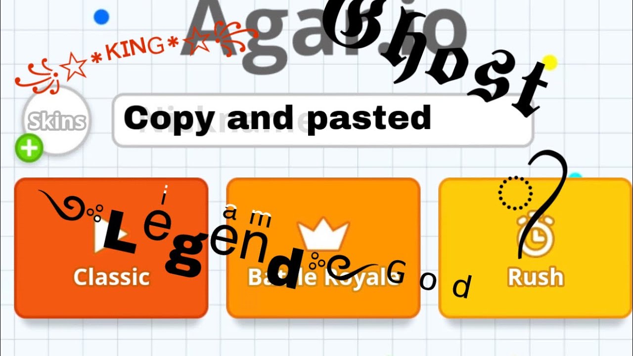 How to copy and paste a username in agario - YouTube