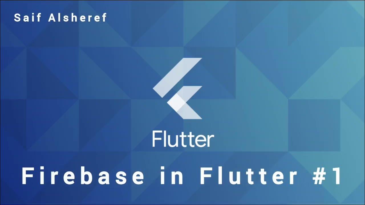 Firebase in Flutter - install flutterfire and initialize project #1 - YouTube