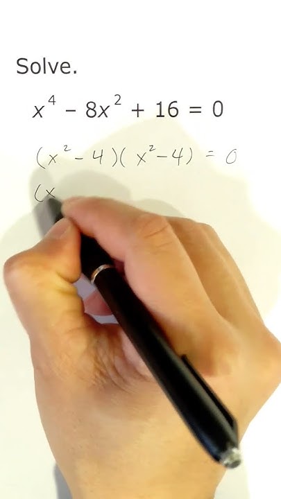 Solve an equation using quadratic pattern #maths #algebra #SAT # ...