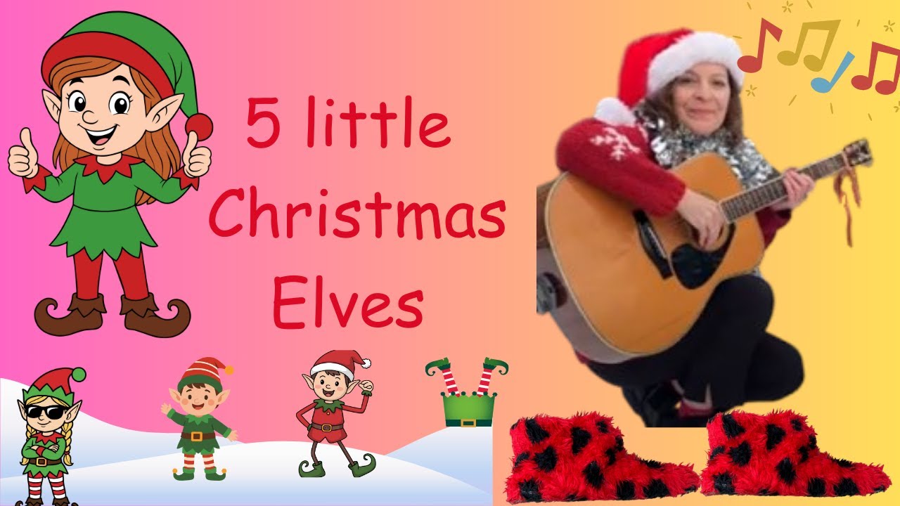 5 Little Christmas Elves 🎅 Mrs Furryboots Christmas Children's Number ...