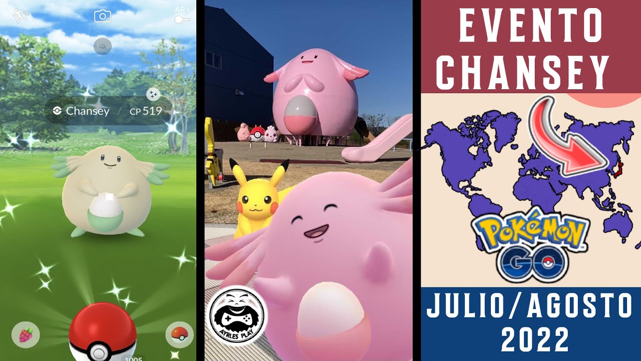 EVENTO CHANSEY POKEMON GO | CHANSEY SHINY POKEMON GO | AYRLES PLAY ...