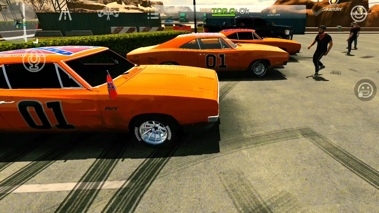 General lee lineup in car parking multiplayer - YouTube