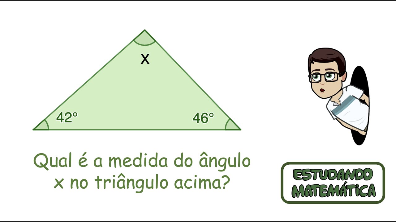 Geometria Plana - Ângulos e Triângulos - Qual é a medida do ângulo ...