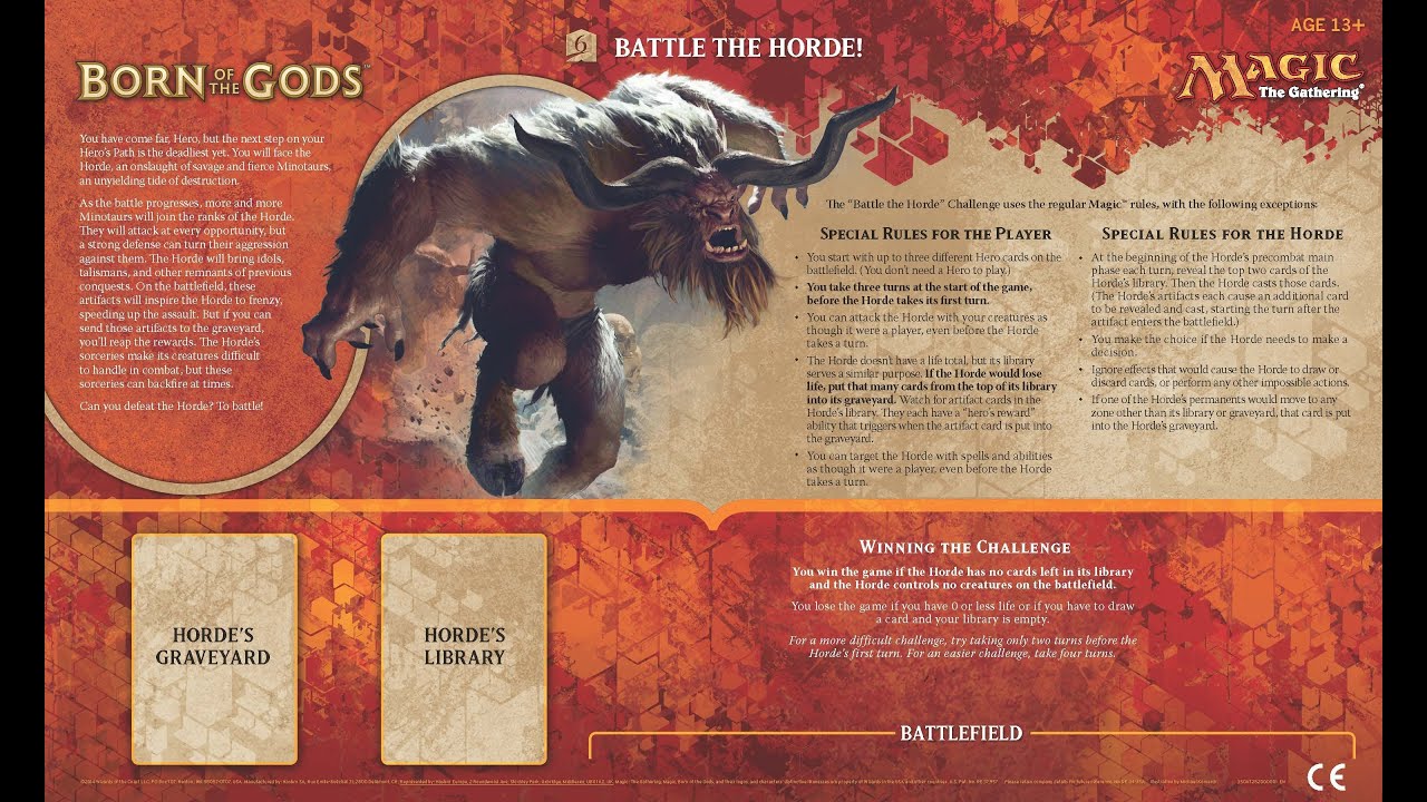 Battle The Horde Rules! Magic the Gathering's Born of the Gods Game Day ...
