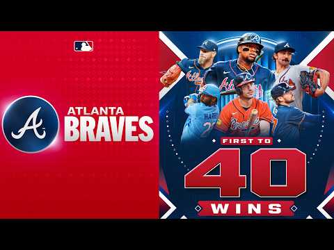 Feelin' peachy! 🍑 The Atlanta Braves are the first team to 40 wins in 2026! | MLB Highlights