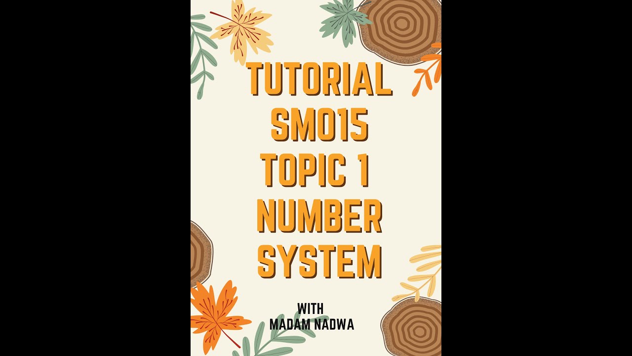 TUTORIAL TOPIC 1 SM015 ii - YouTube