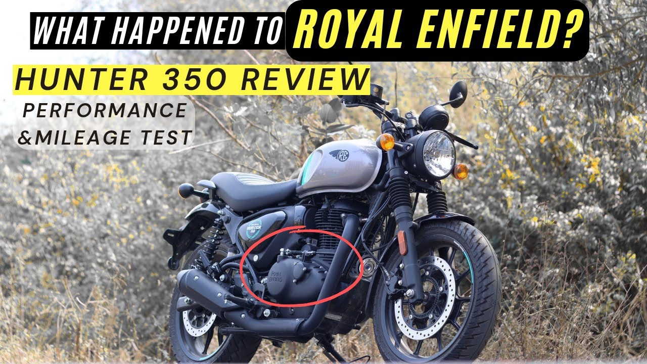ROYAL ENFIELD HUNTER 350 REVIEW ENGINE, SUSPENSION, LONG RIDE COMFORT ...