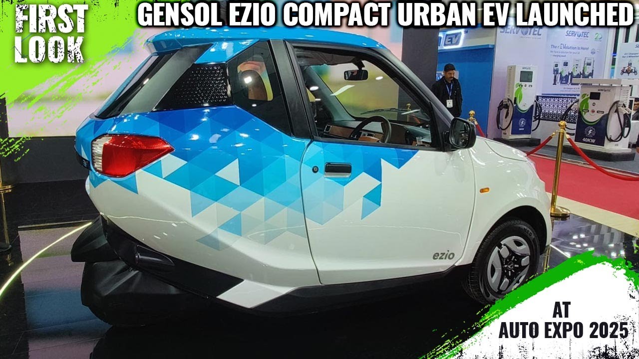 Gensol Ezio Compact Urban EV Launched At Bharat Mobility Expo 2025 ...