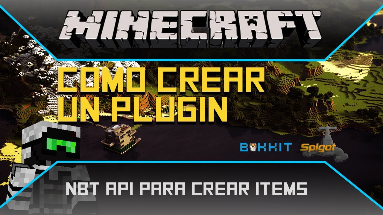Como CREAR un PLUGIN de Minecraft - Como usar NBT API para crear Items - YouTube