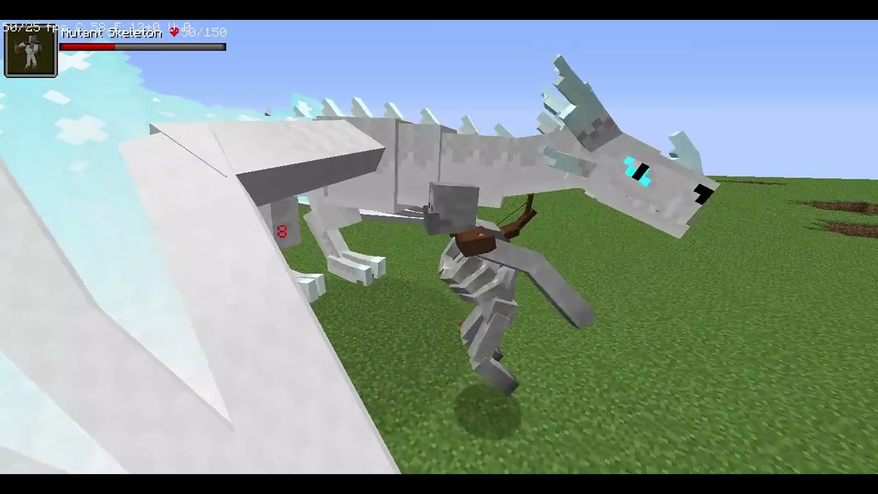 Fire Dragon (Ice And Fire) Vs Every Mutant Monsters - Minecraft Mob ...