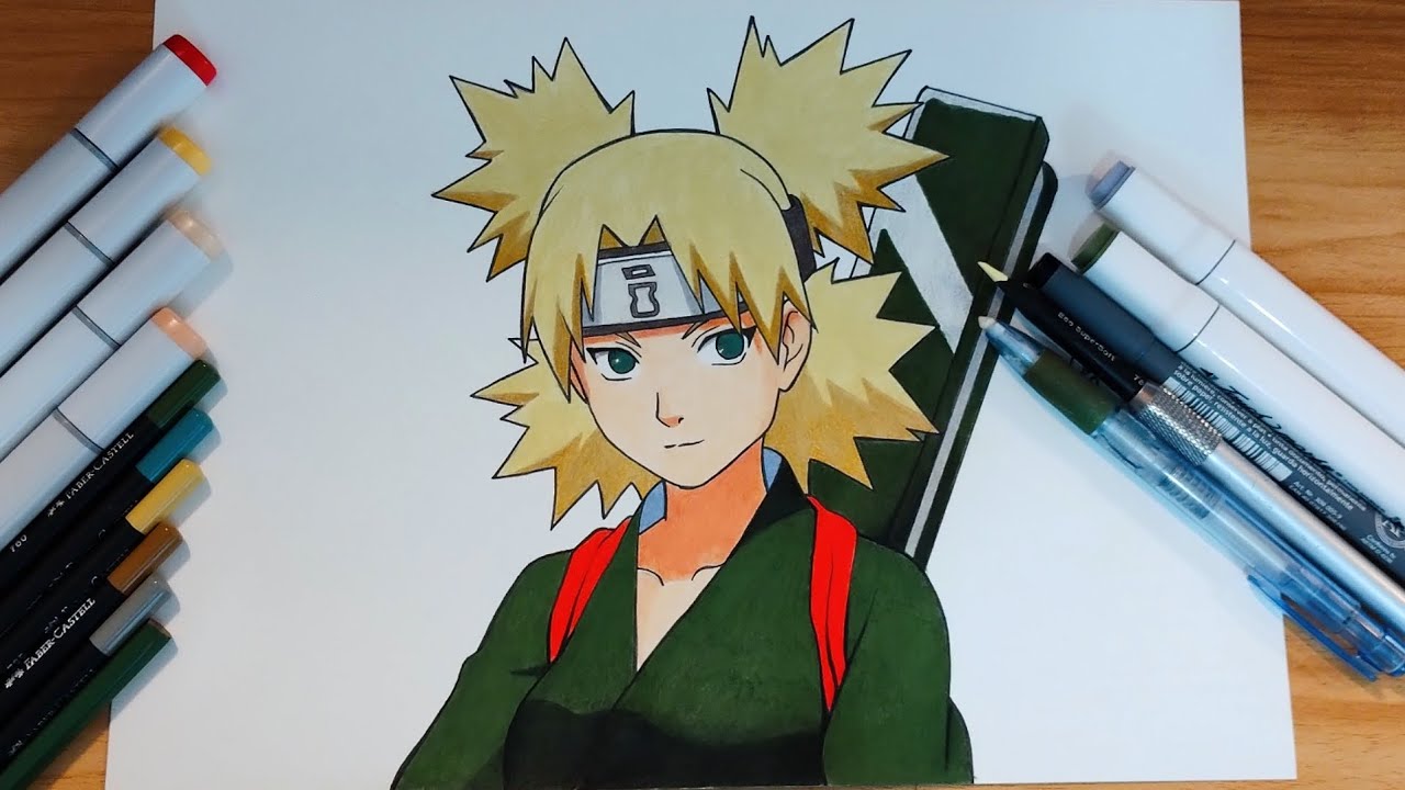 Desenhando Temari de Naruto Shippuden - YouTube