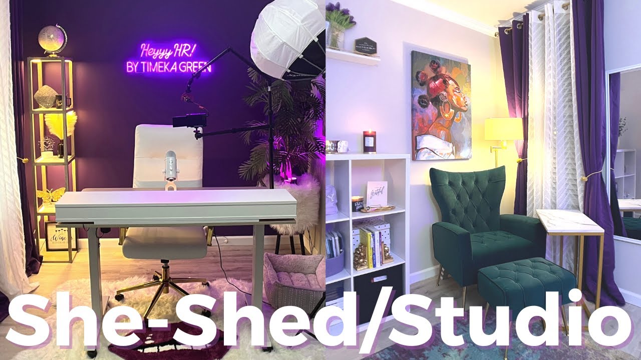 Jaw-Dropping She Shed/Studio Transformation: Before and After - YouTube