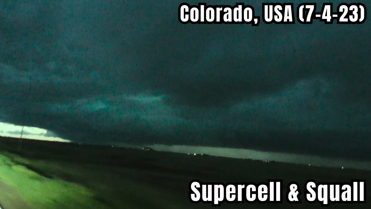7/4/23 SUPERCELL Thunderstorm & Wind Storm w/ FIREWORKS - Around Denver ...